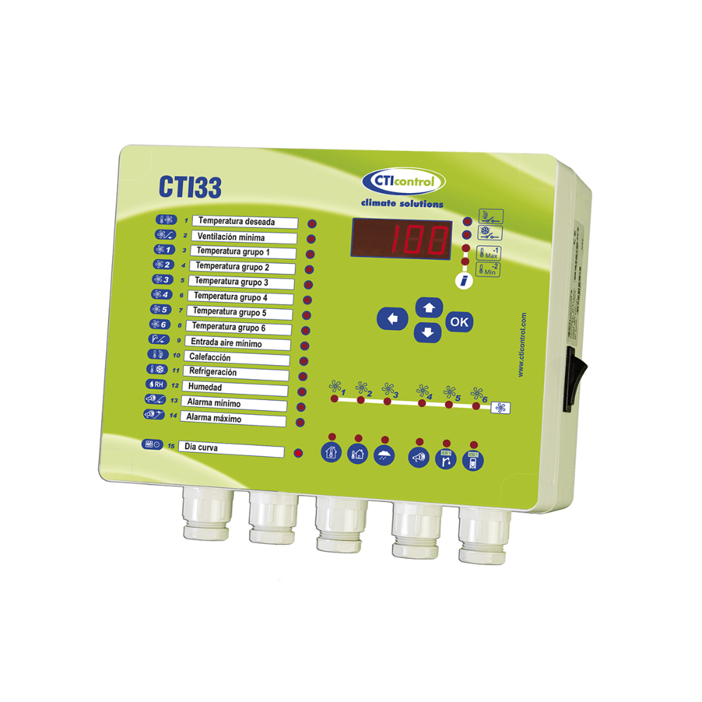 Controlador de clima con curvas CTI33
