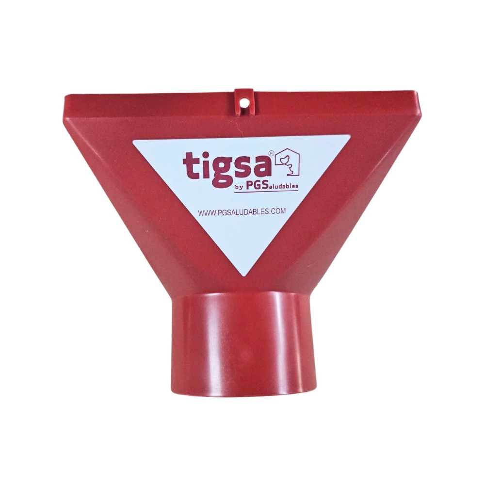 Embudo de descarga para unidad de control Tigsa