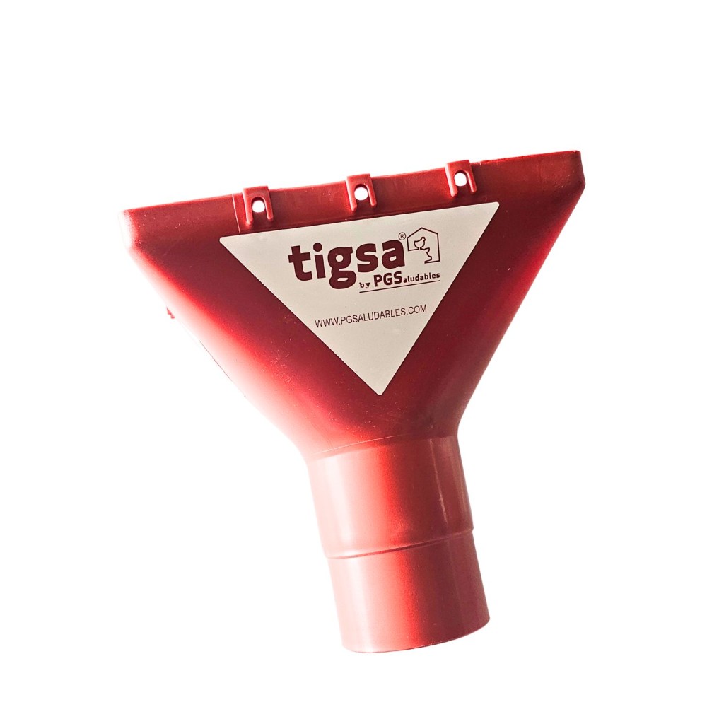 Embudo de descarga para unidad de control Tigsa
